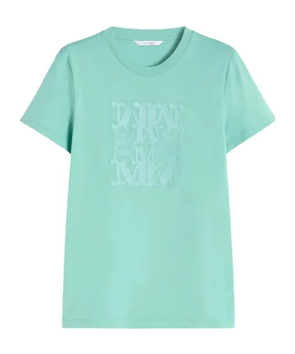 Max Mara Giovane Monogram T-shirt - Aqua