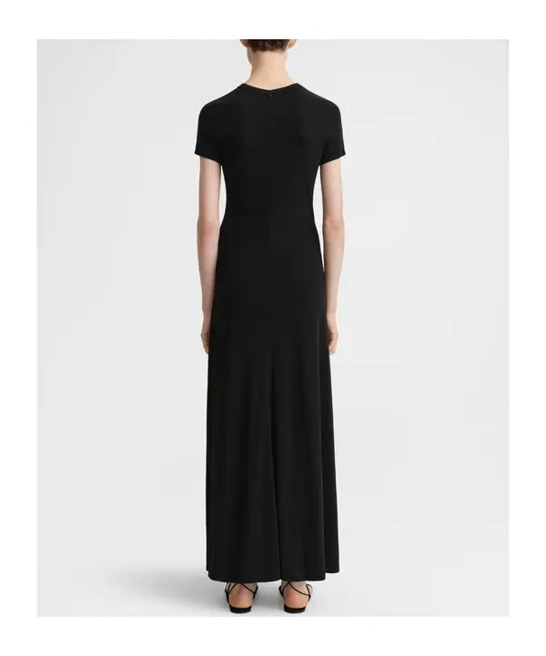 TOTEME Fluid Crewneck Maxi Dress - Black