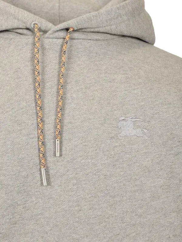 Burberry Checked Sleeve Drawstring Hoodie