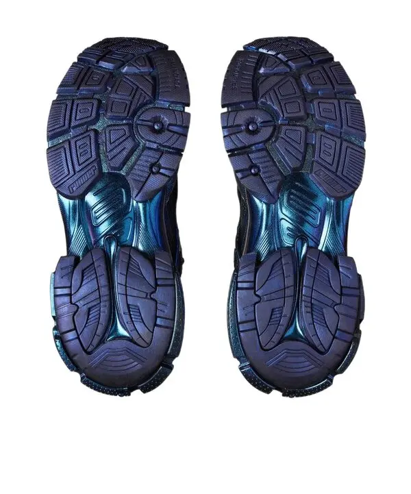 Balenciaga Runner Iridescent Lace-up Sneakers - Blue