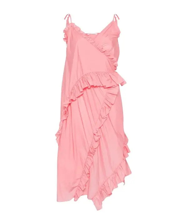 Cecilie Bahnsen Spaghetti Strap Ruffled Dress - No