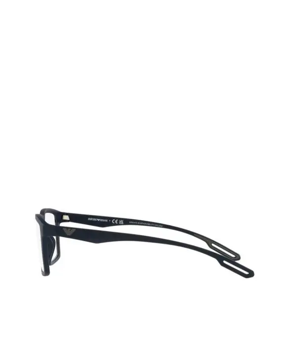 Emporio Armani Logo Rectangle Sunglasses With Clip-ons