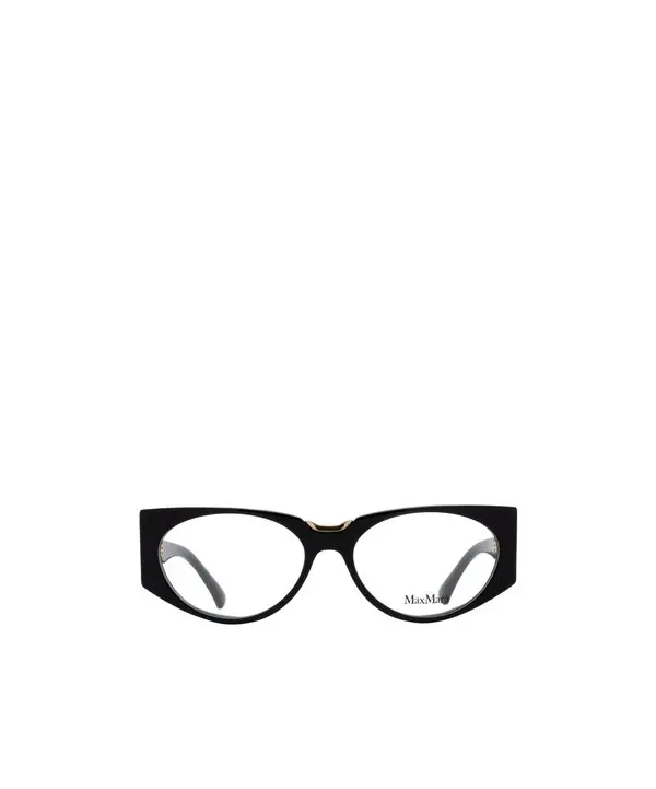 Max Mara Oval Frame Glasses - Black