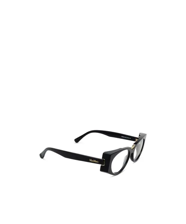 Max Mara Oval Frame Eyeglasses - Black