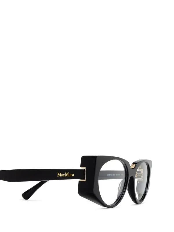 Max Mara Oval Frame Eyeglasses - Black