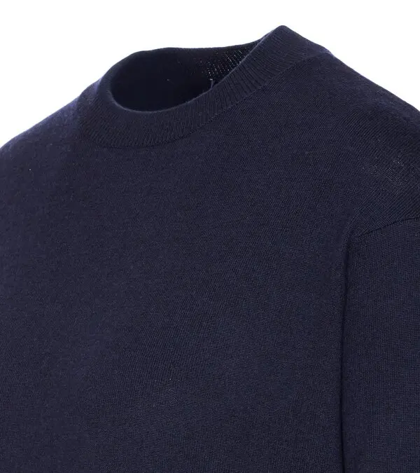 Max Mara Crewneck Jumper With Ribbed Cuffs And Hem