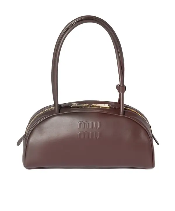 Miu Miu Beau Leather Bag - Briarwood