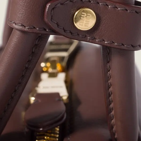 Miu Miu Beau Leather Bag - Briarwood