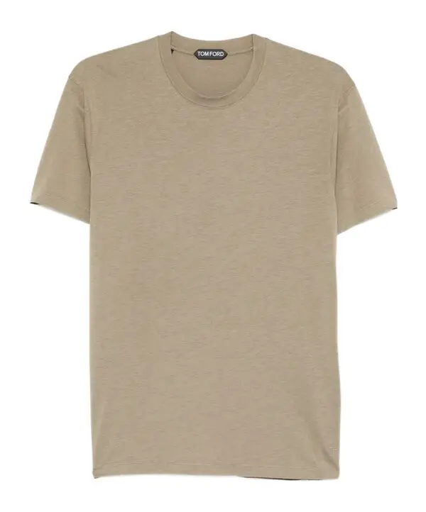TOM FORD Short Sleeved Crewneck T-shirt - Nude