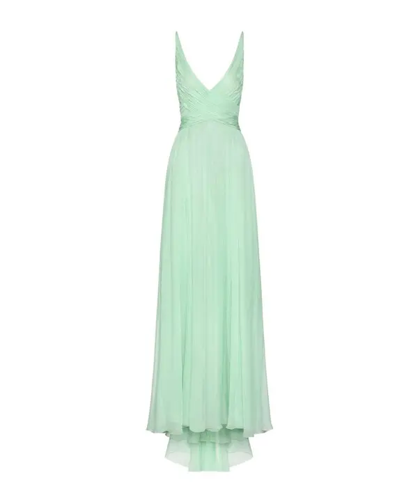 Valentino Garavani Sleeveless V-neck Evening Dress