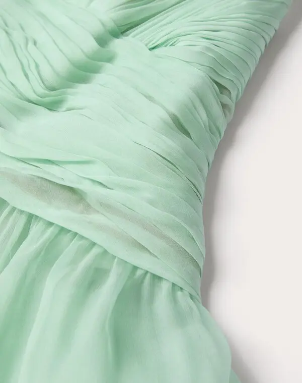 Valentino Garavani Sleeveless V-neck Evening Dress