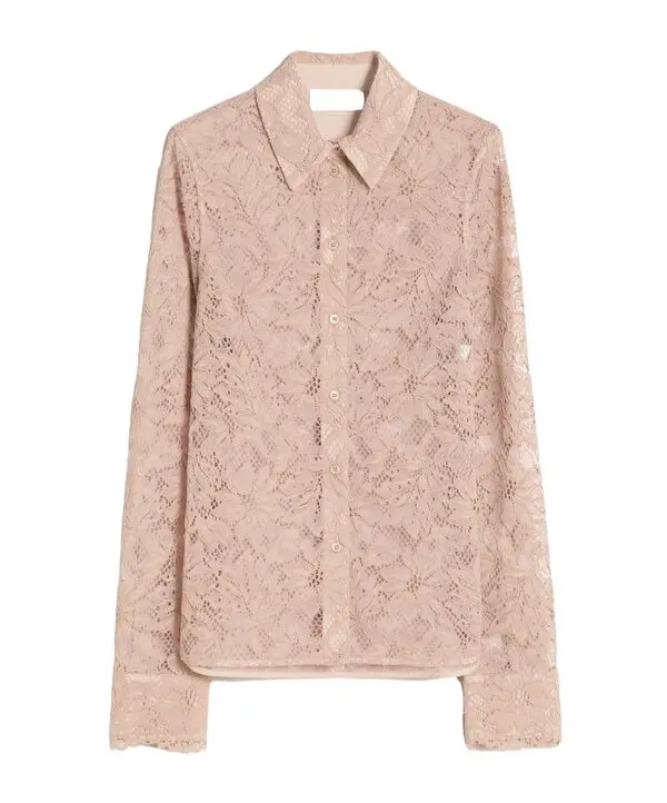Sportmax Dentice Lace Shirt - Nudo