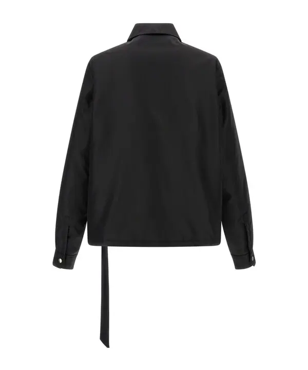 Rick Owens Concealed Zip Jacket With Drawstring Hem - Black