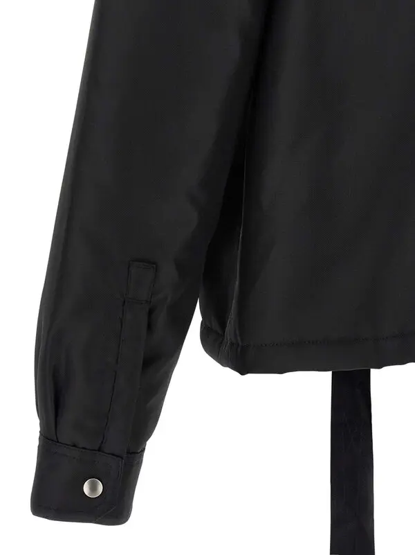 Rick Owens Concealed Zip Jacket With Drawstring Hem - Black
