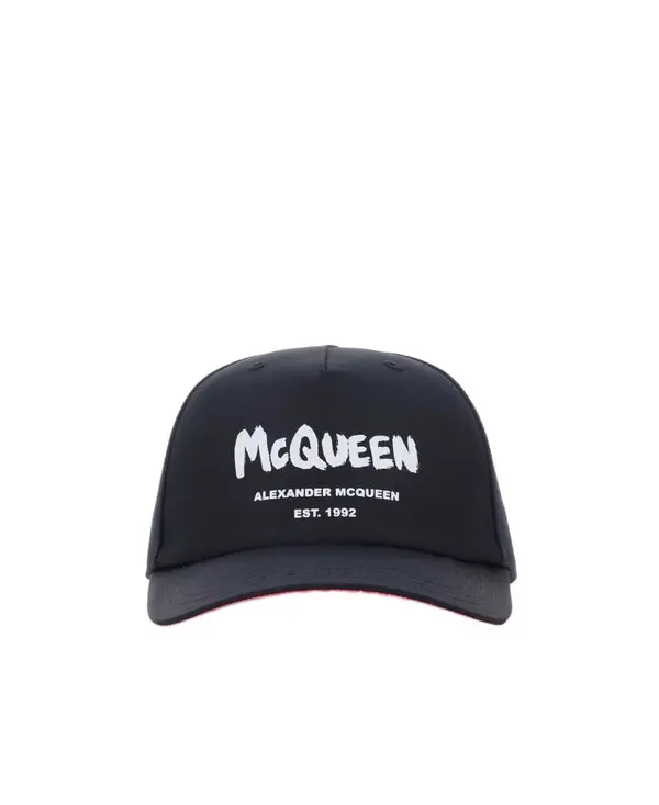 Alexander McQueen Logo Printed Baseball Cap - Blue