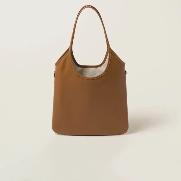 Miu Miu Ivy Open-top Handbag - Cognac