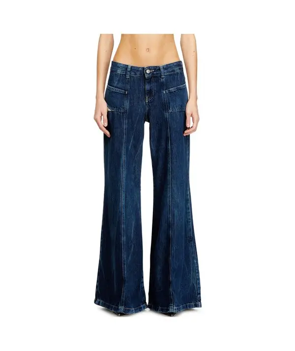 DIESEL® D-aki Flared Jeans - Medium Blue