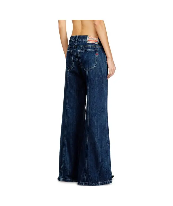 DIESEL® D-aki Flared Jeans - Medium Blue