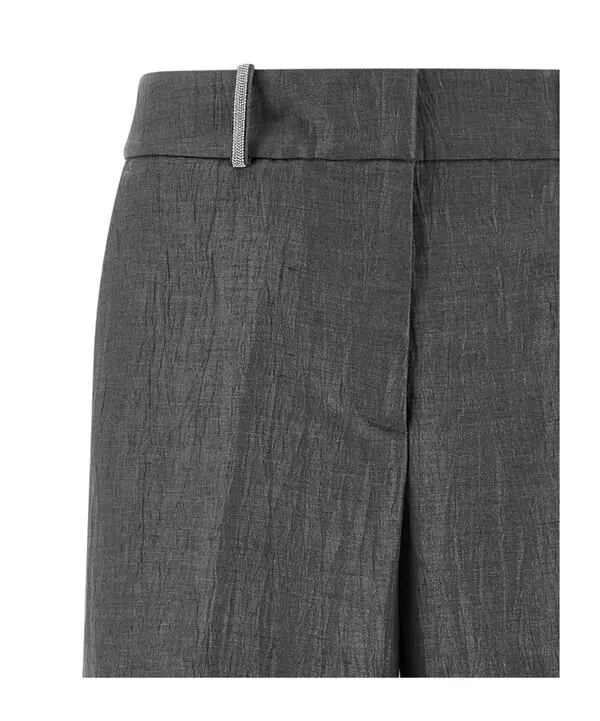 Peserico Punto Luce Wide-leg Trousers - Grey
