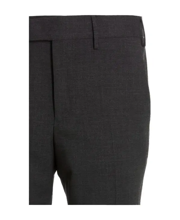 PT TORINO Straight-leg Tailored Trousers With Turn-up Hem