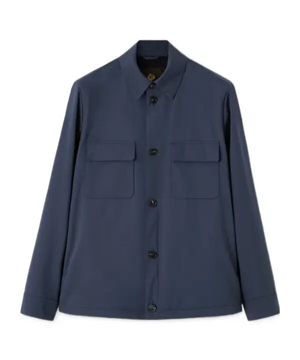 Loro Piana Buttonned Pocket Jacket - Navy Blue