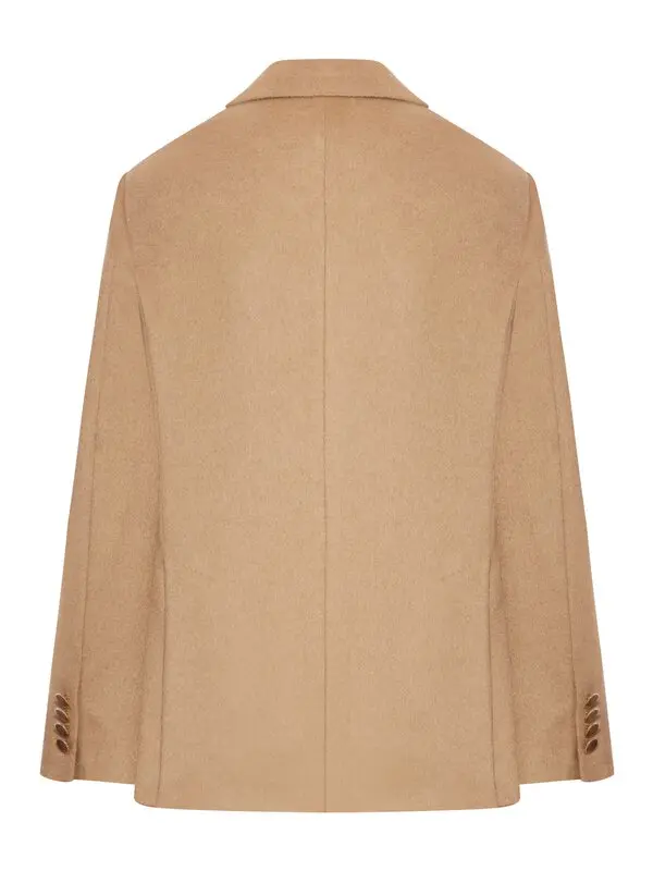 Max Mara Pesche Double-breasted Long-sleeved Blazer