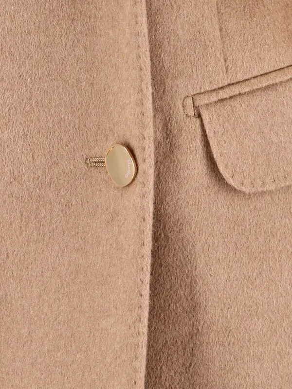 Max Mara Pesche Double-breasted Long-sleeved Blazer