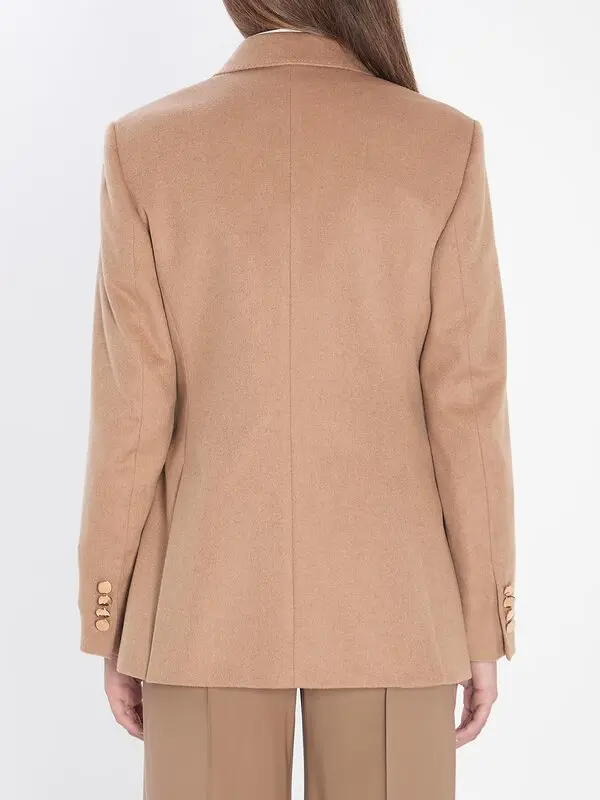 Max Mara Pesche Double-breasted Long-sleeved Blazer
