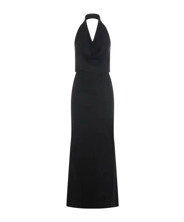 AYA MUSE Halterneck Maxi Dress - Black