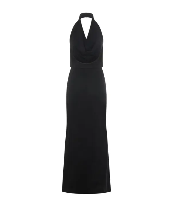 AYA MUSE Halterneck Maxi Dress - Black