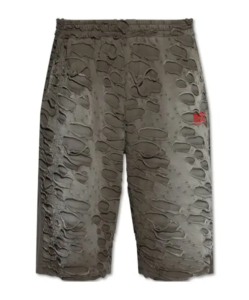 DIESEL® Distressed Logo Shorts