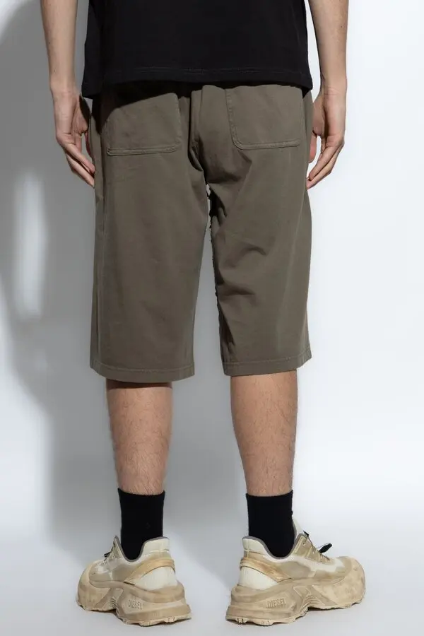 DIESEL® Distressed Logo Shorts