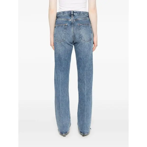 FRAME High Rise Straight Leg Jeans
