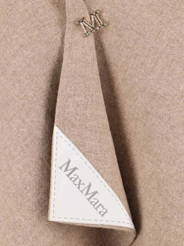 Max Mara Serra Logo Patch Cape