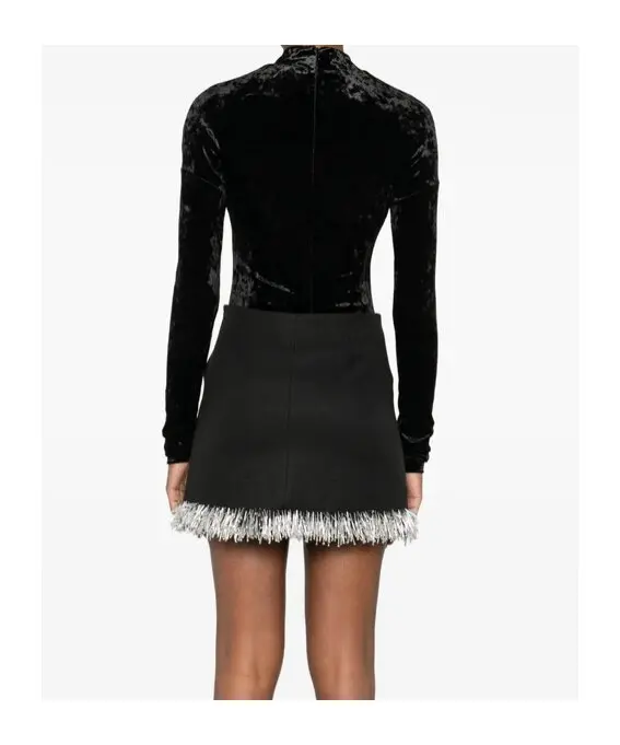 Versace Keyhole Long-sleeve Top