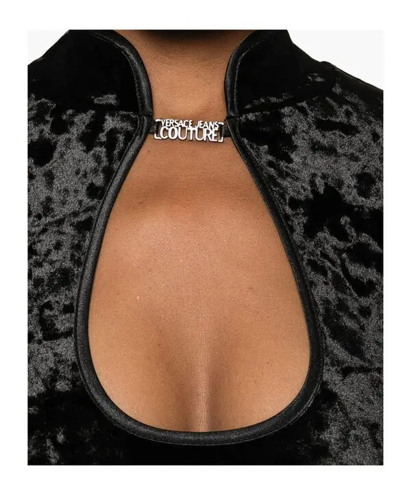 Versace Keyhole Long-sleeve Top