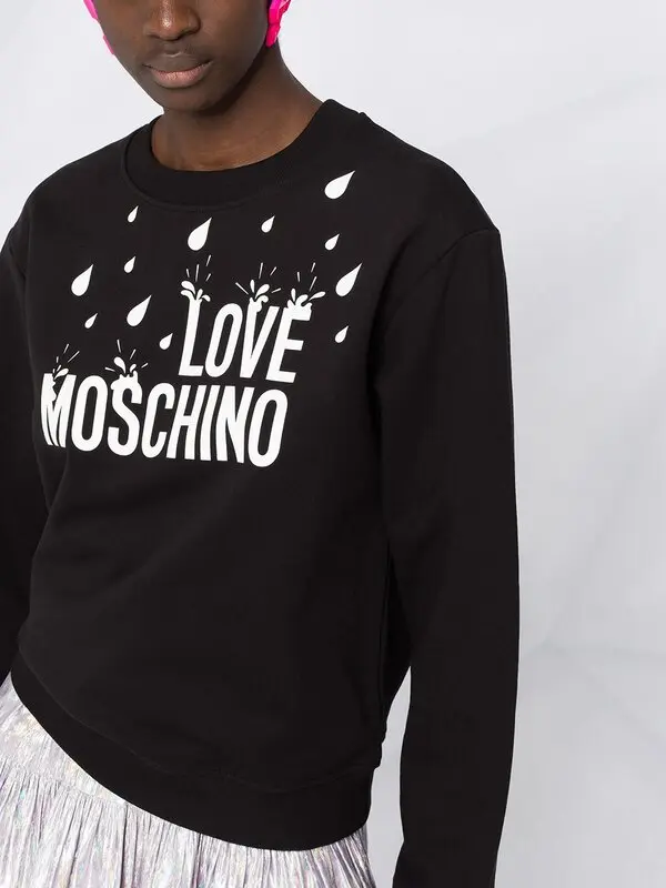 Moschino Print Cotton Sweatshirt