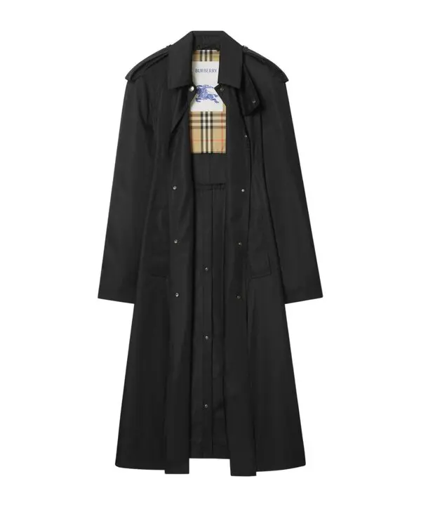 Burberry Long Hooded Car Coat