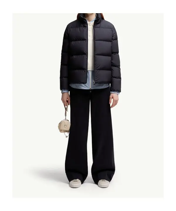 Moncler Mauzun Zip-up Puffer Jacket - Navy Blue