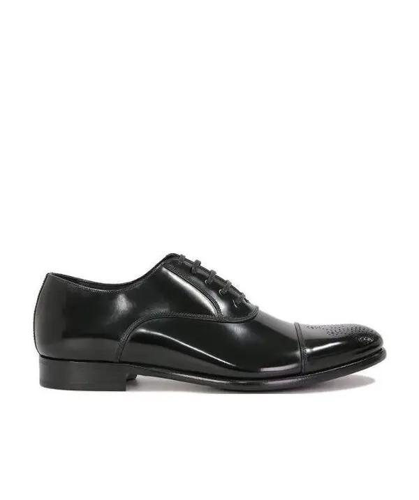 Dolce & Gabbana Lace-up Perforated Cap Toe Oxford Shoes