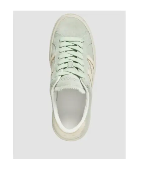 Moncler Monaco2 Suede Trainers - Turquoise