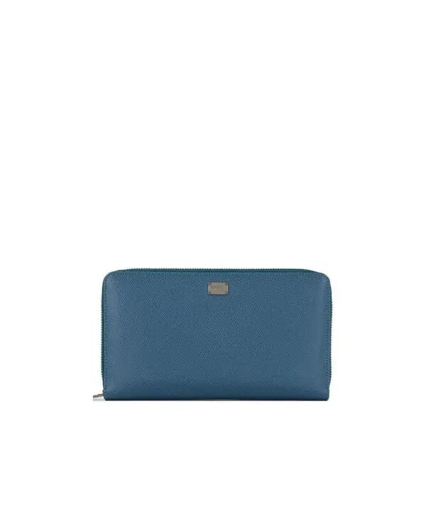 Dolce & Gabbana Logo Details Wallet - Blue