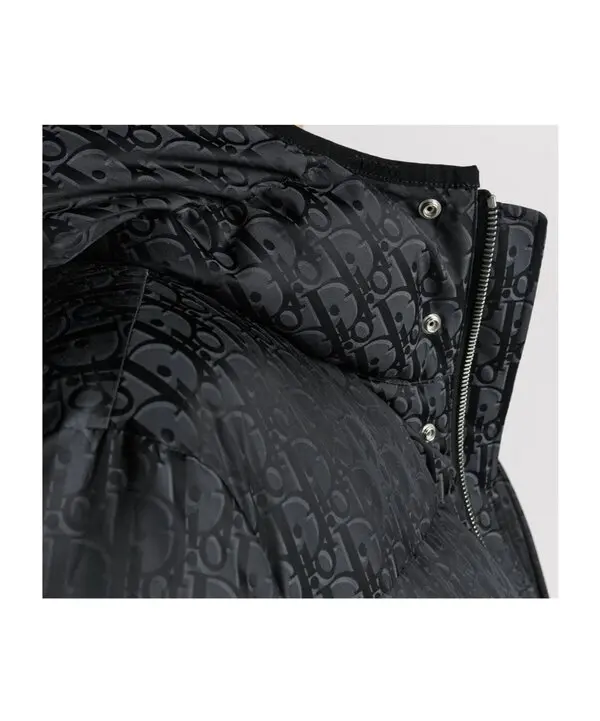 Dior Oblique Hooded Quilted Down Jacket