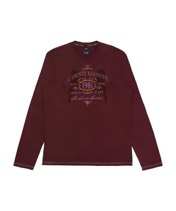 Emporio Armani Printed Long-sleeved T-shirt