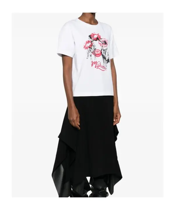 Alexander McQueen Dalmatian Print T-shirt