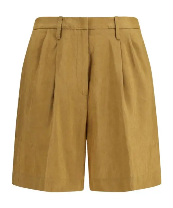 FORTE_FORTE Belted Tailored Shorts