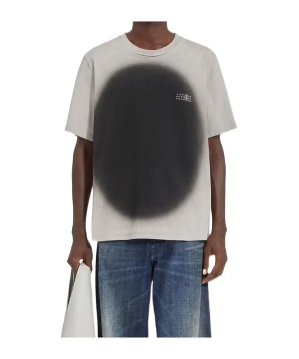 MAISON MARGIELA Crew-neck Graphic T-shirt - Light Grey