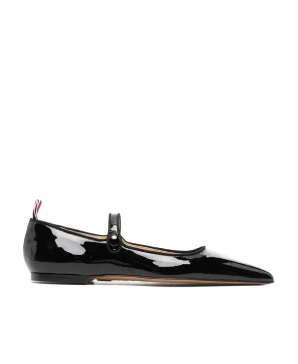 Thom Browne John Pointed-toe Flats - Black