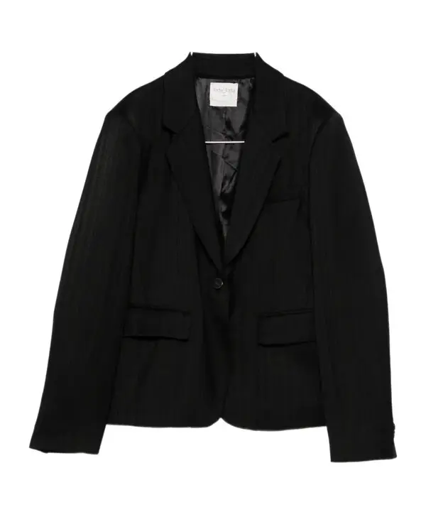 FORTE_FORTE Pinstripe Single-breasted Blazer