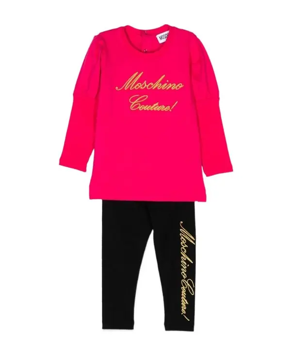 Moschino Long-sleeved T-shirt And Trouser Set